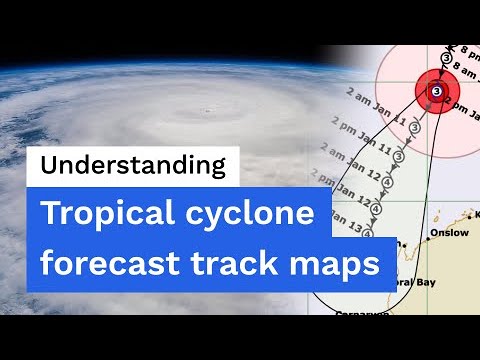 Understanding tropical cyclone forecast track maps