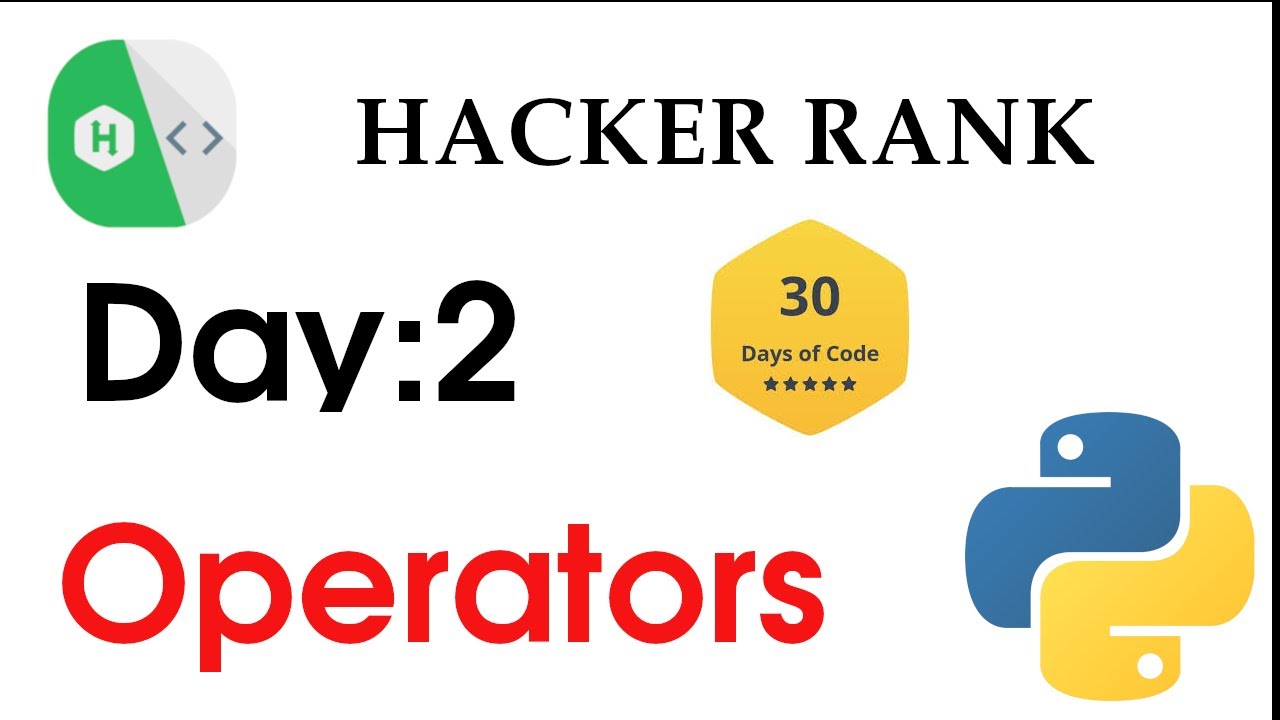 hackerrank day 2 solution with python || operators in python ||  30 days of code || hyena academy