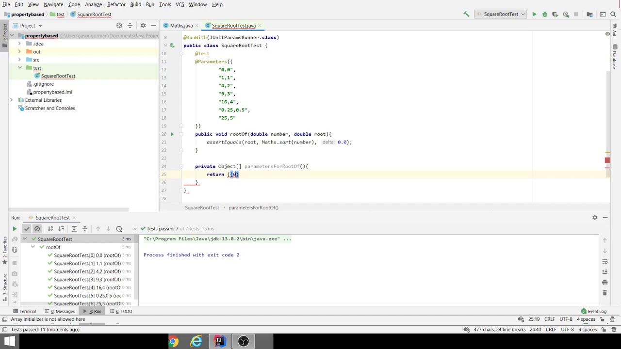 Refactoring To Property-Based Tests in Java