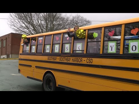 'We miss you, we love you': Maine teachers hold parade to safely connect with students