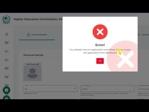 How to fix You already have an application submitted Coastal Region Higher Education Scholarship