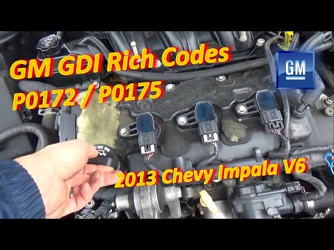 GM GDI RICH codes P0172 P0175 (Diag & Repair)
