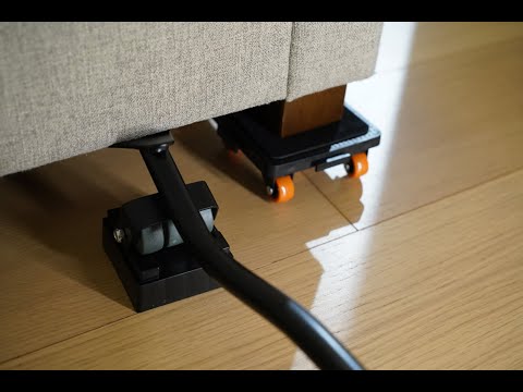 MouZie How To Use ABS Furniture lifter jack crowbar moving Dollies sliders dolly movers carts with 5