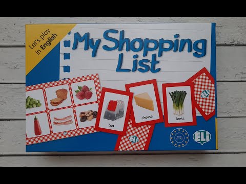 Настольная игра "My shopping list" (английский язык)