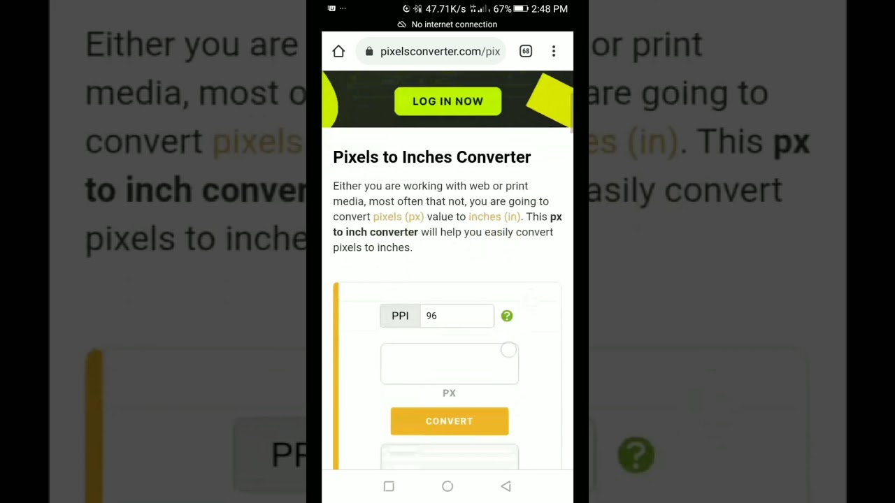 How to convert pixels to inches for printing
