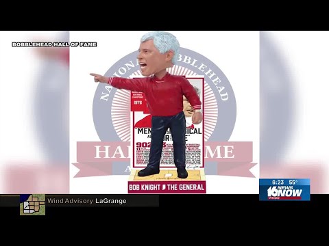 Legendary IU basketball coach Bob Knight honored with new bobblehead