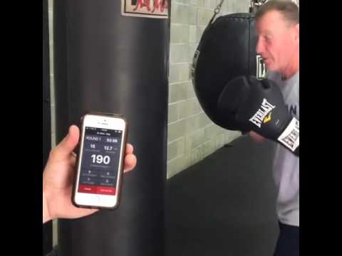 The legendary Micky Ward on the punch bag at 50 years of age