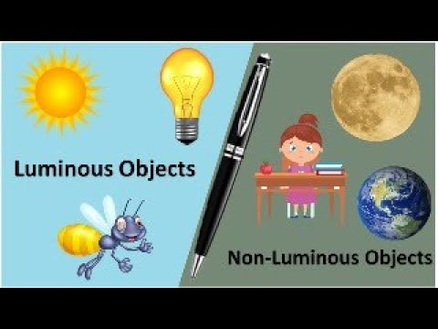 Luminous and non luminous objects for grade 3 |#Luminous |#non-luminous objects |#etoddlers