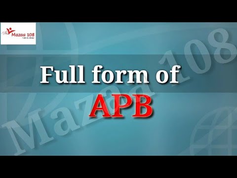 Full Form Of APB | APB full form | APB Stands for | APB ka full form | @Mazaa108 #mazaa108