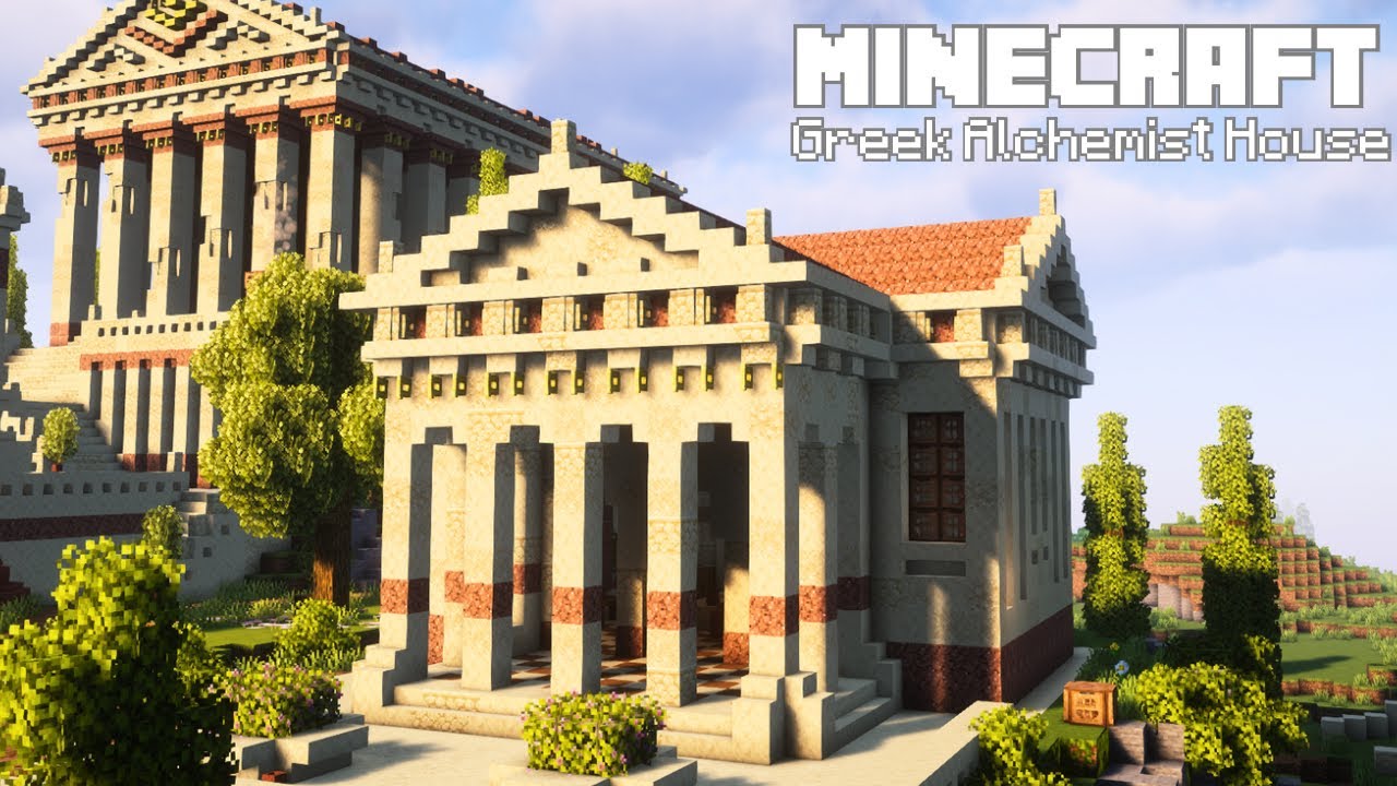 Minecraft: How to build a Greek Alchemist House | Tutorial - Minecraft ...