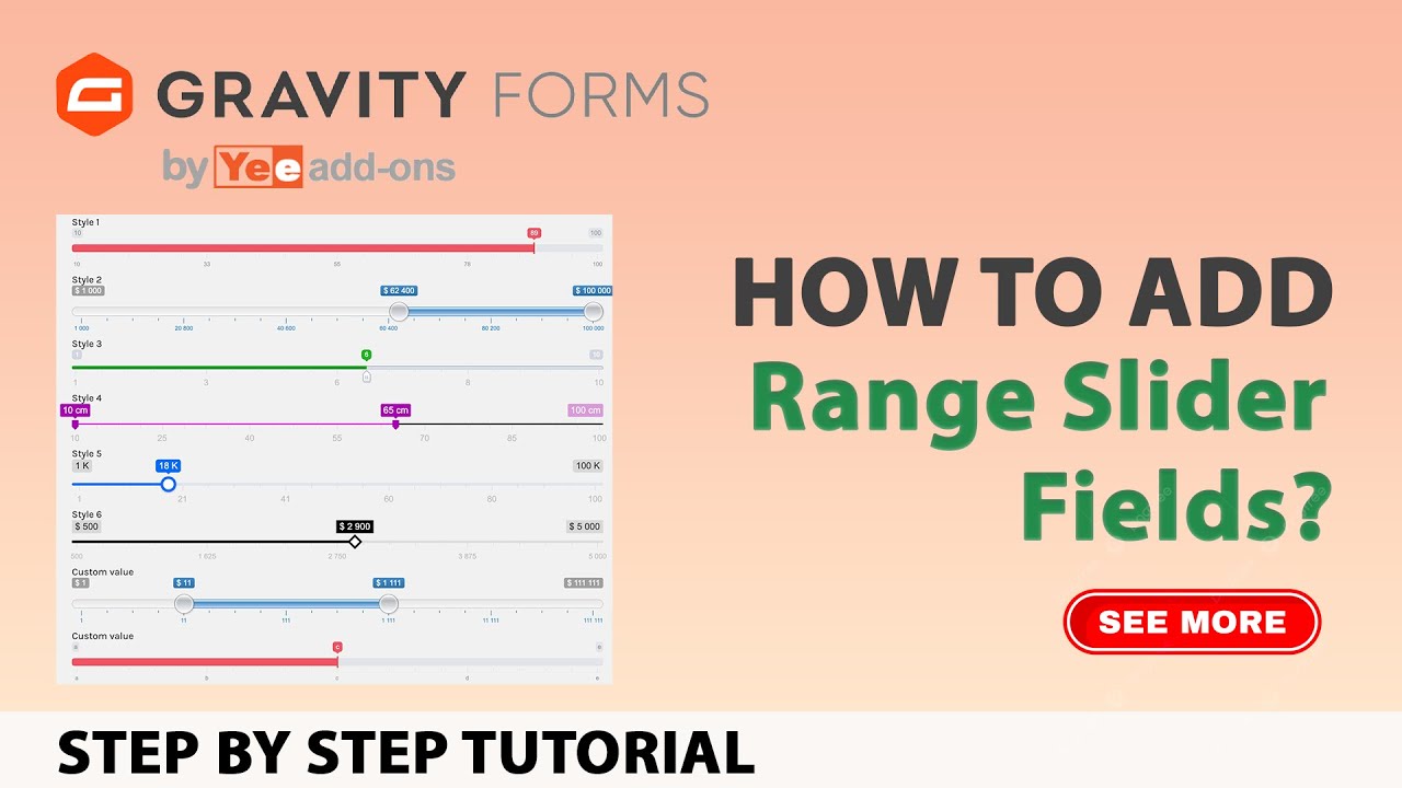 How To Create Range Slider Fields for Gravity Form?