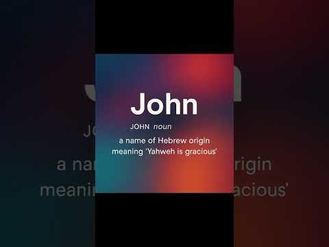Discover the Powerful Meaning Behind the Name 'John' #youtubeshorts #trending #holyname #namegiving