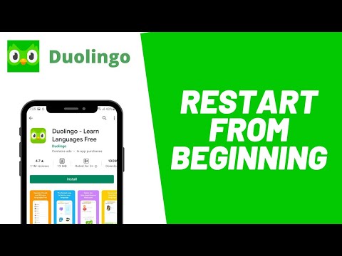 How To Restart Duolingo From Beginning | Reset Progress Duolingo | 2021