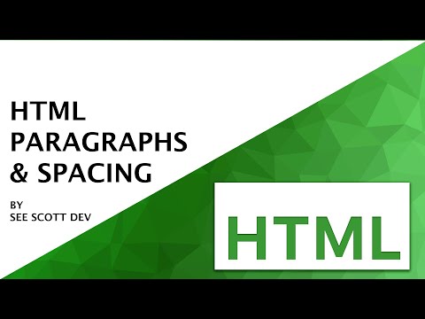 HTML Paragraphs and Spacing | HTML Step by Step Beginners Course