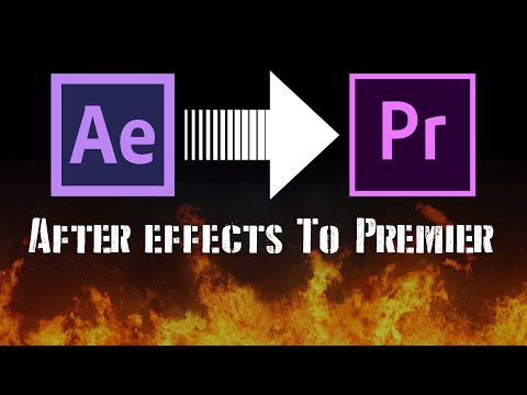 Importing After Effects Into Adobe Premier Pro - (2 Minute Tutorial)