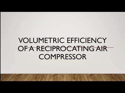 Volumetric efficiency of Air compressor