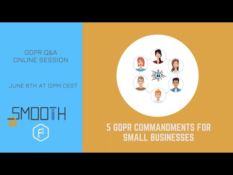 Webinar — GDPR Commandments for Small Businesses