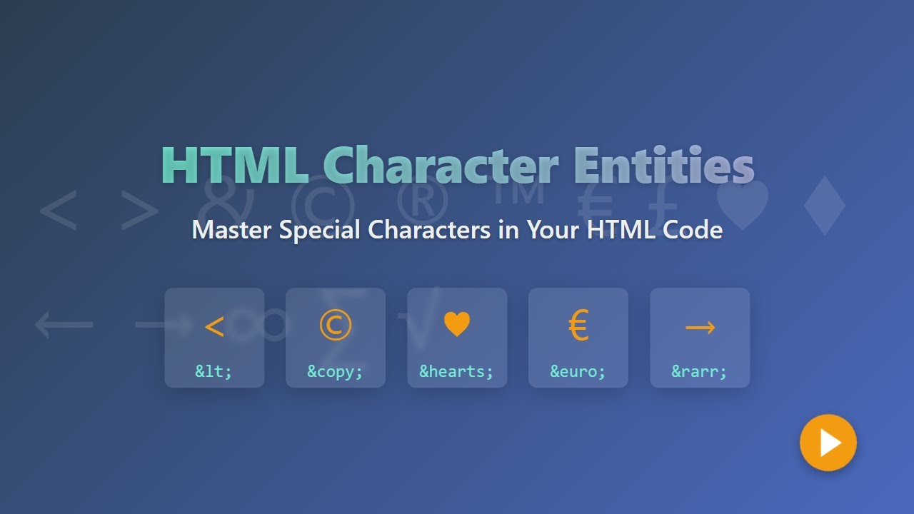 HTML Character Entities: Beginner's Guide to Special Characters & Symbols