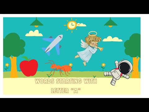 Fun and Educational Activity for Kids: Learn 5 words Starting with Letter "A"! #trending || #fun