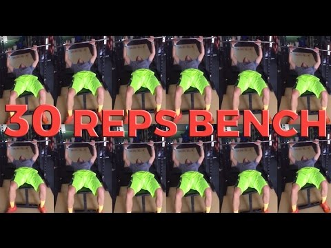 30 Reps Bench. Massive progress