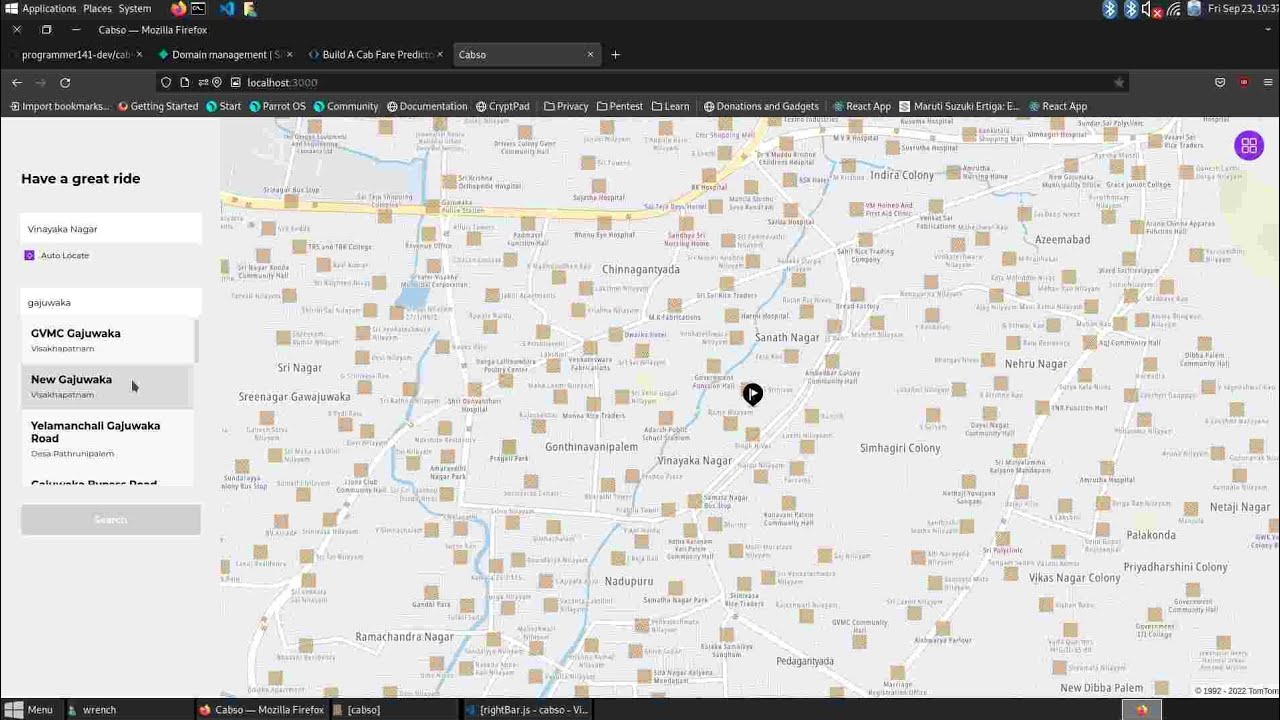 Cabso - Full stack Taxi booking web application