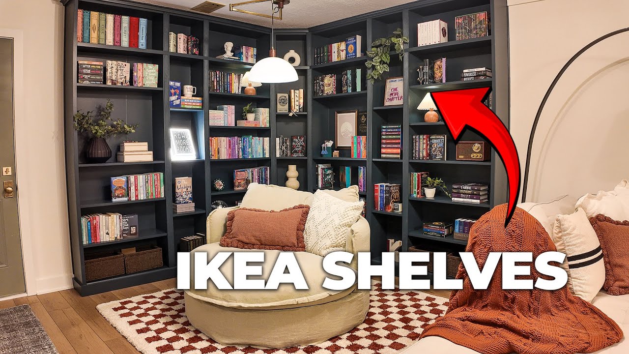 INSANE IKEA HACK LIBRARY | Step-by-Step | Newbuild Newlyweds