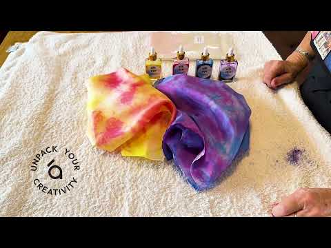 Dye your own large silk scarves | Tutorial | DIY Craft Kit | Silk Painting