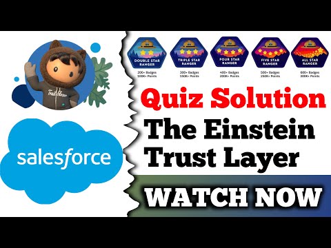 The Einstein Trust Layer | Salesforce Trailhead | Quiz Solution