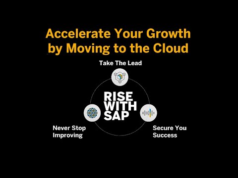 RISE with SAP: Accelerate Your Growth by Moving to the Cloud | SAP Sapphire in 2022