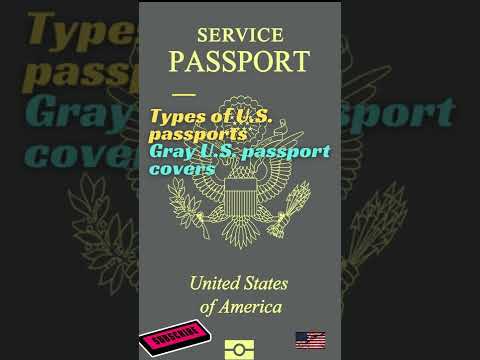 Grey U.S. passport covers Types of U.S. passports