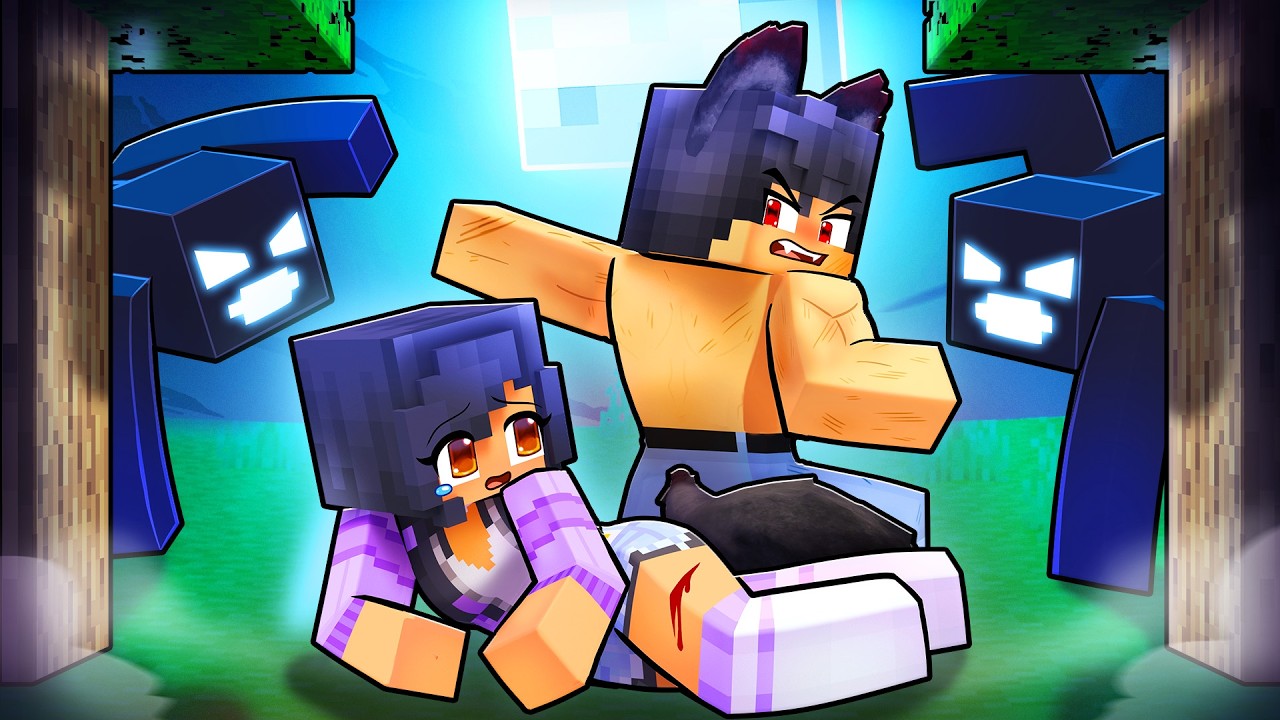 The ALPHA WOLF saved me in Minecraft!