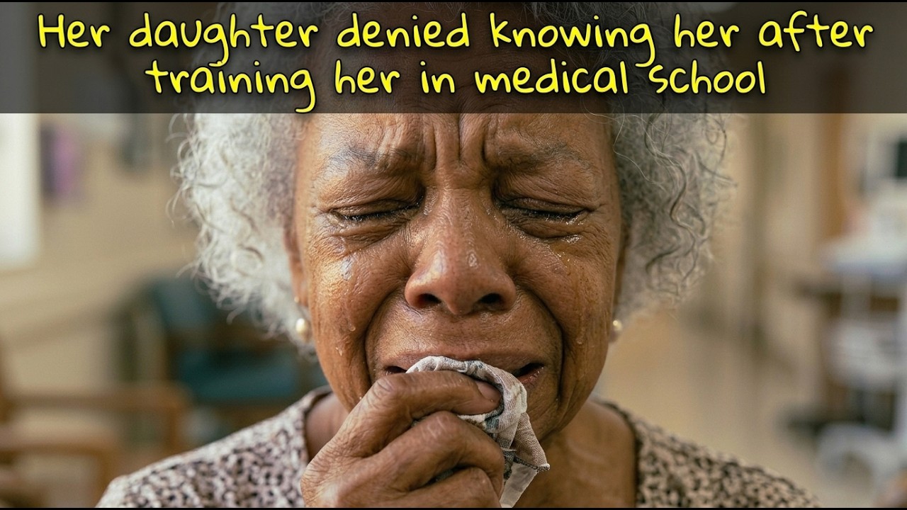 After Working two Jobs to train her daughter in medical school,She denied knowing her