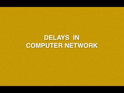 Types of Delays in Computer Networks