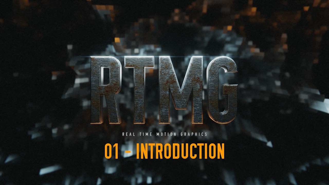 Real Time Motion Graphics (RTMG) - Chapter 01 - Introduction [Full Blender / Eevee Course]