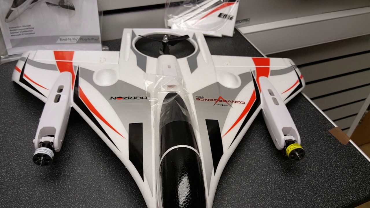 E-FLITE CONVERGENCE VTOL BNF BASIC UNBOXING