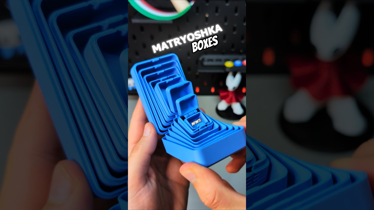 3D Print in Place Infinite Matryoshka Boxes