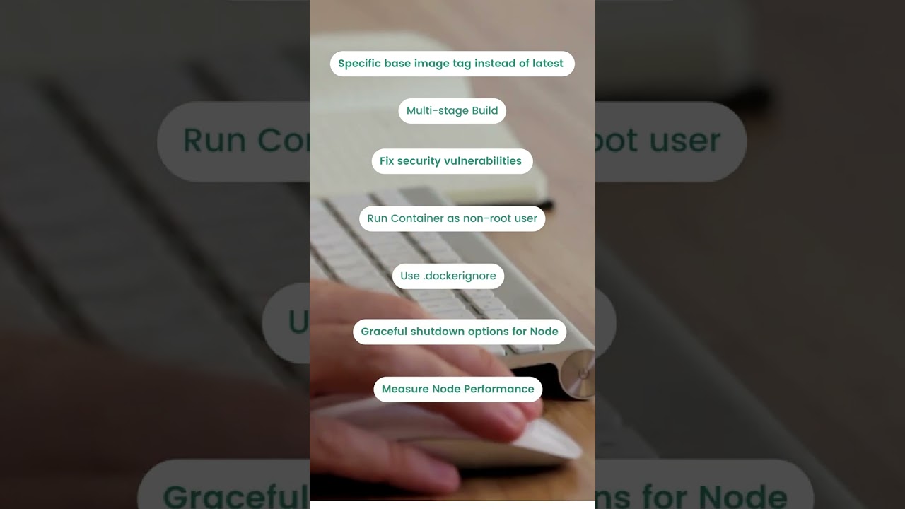 Tips for Containerizing Node.js Application #shorts #devops #docker #containerization