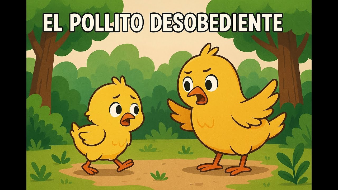 EL POLLITO DESOBEDIENTE EN ANIMACIÓN - Cuentos cortos para niños 2D _ Cuento cristiano para dormir