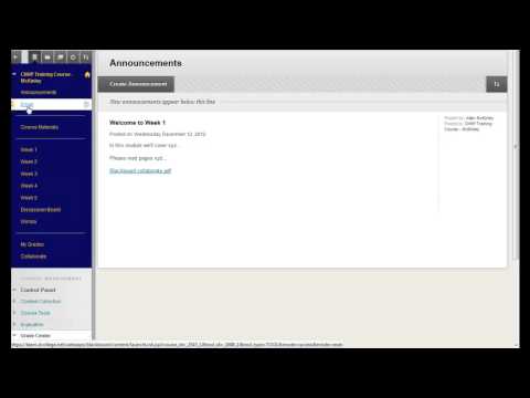 Sending an Email in Blackboard Learn
