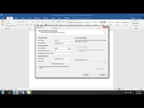 How to configure Microsoft Outlook 2016, 2010 IMAP, POP, SMTP
