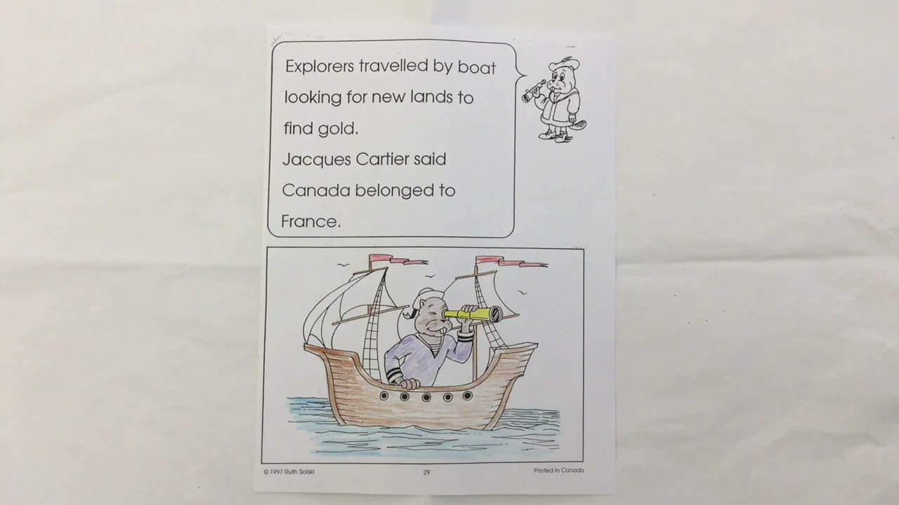 Early Explorers of Canada worksheet