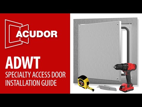 Acudor ADWT Specialty Access Door Installation Guide