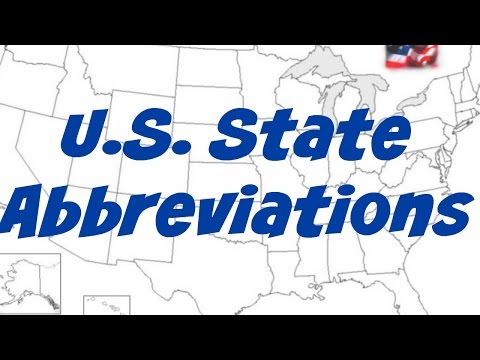 U.S. State Abbreviations