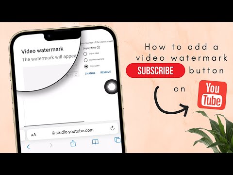 How to add a video watermark subscribe button to your videos 2022