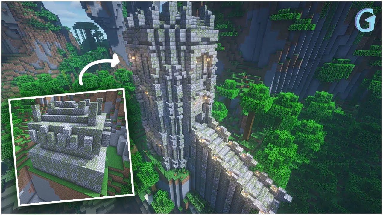 Minecraft Timelapse JUNGLE PYRAMID transformation | GGNICE