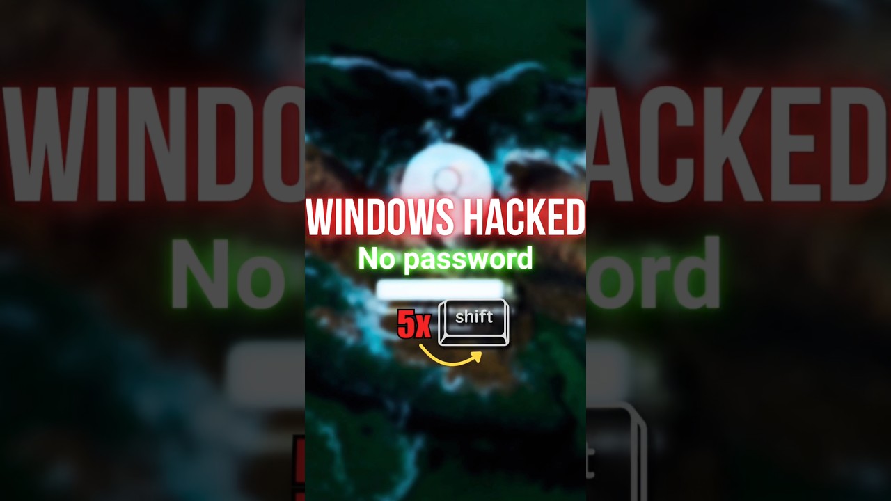 Hack Windows Password in 60 seconds #windows #password #ethicalhacking