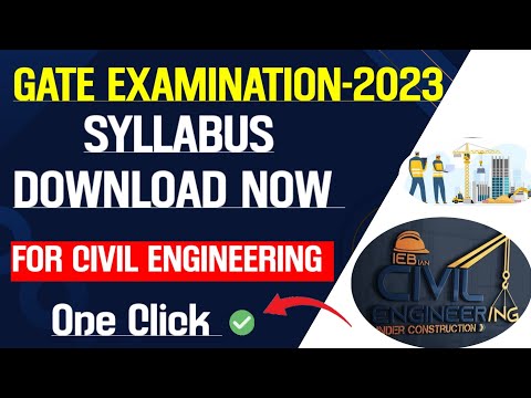 Gate 2023 Syllabus Civil engineering | How to Download Gate Exam Syllabus |