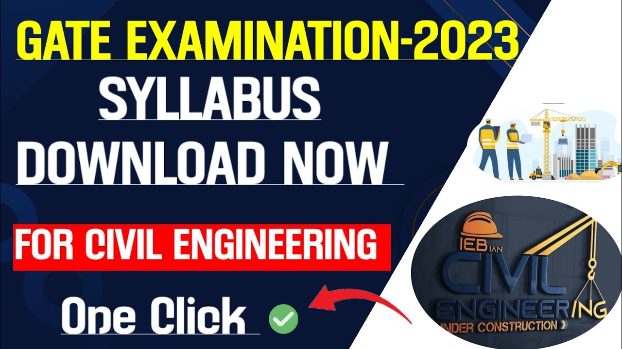 Gate 2023 Syllabus Civil engineering | How to Download Gate Exam Syllabus |