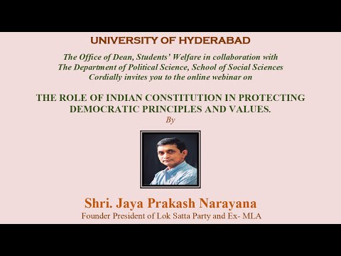 The Role of Indian Constitution in Protecting Democratic Principles and Values
