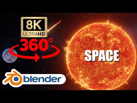 BLENDER 3D - VR 360 8K - Space - META - OCULUS QUEST 2